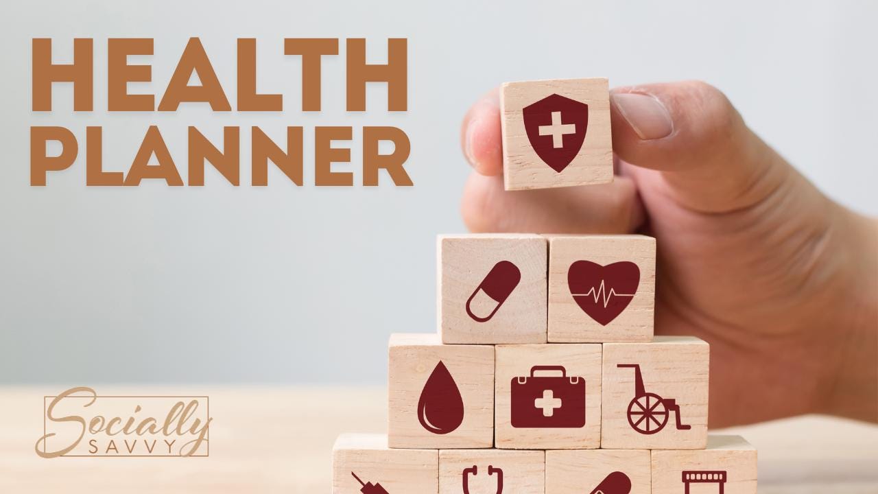 Health Planner - Etsy