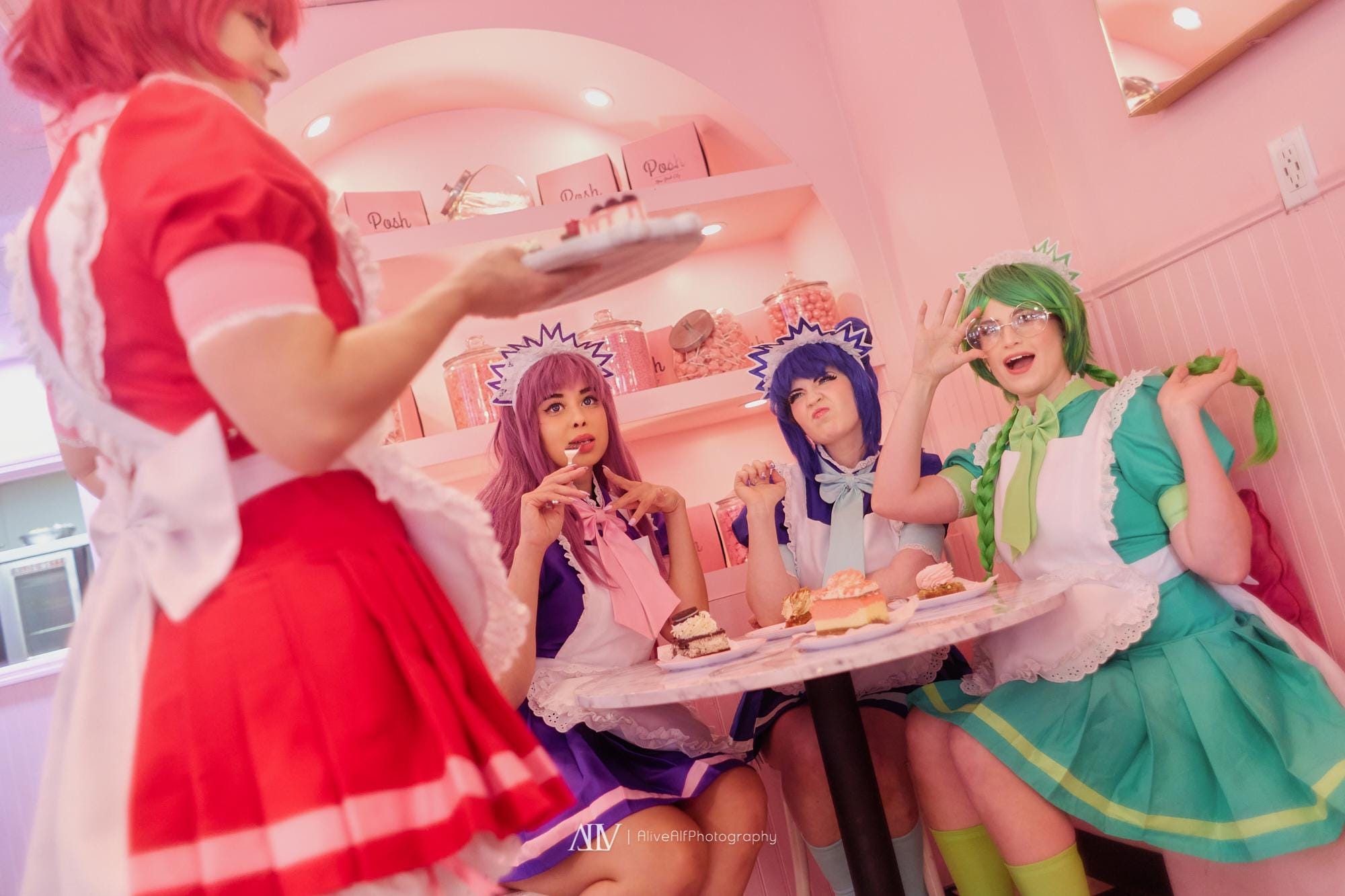 Tokyo Mew Mew Ichigo Momomiya Maid Cosplay Costume COMPLETE WITH WIG - Etsy