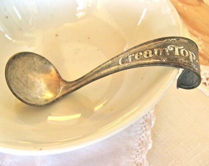 Cream Top Spoon . Vintage Advertising . Separator for Milk Bottle - Etsy