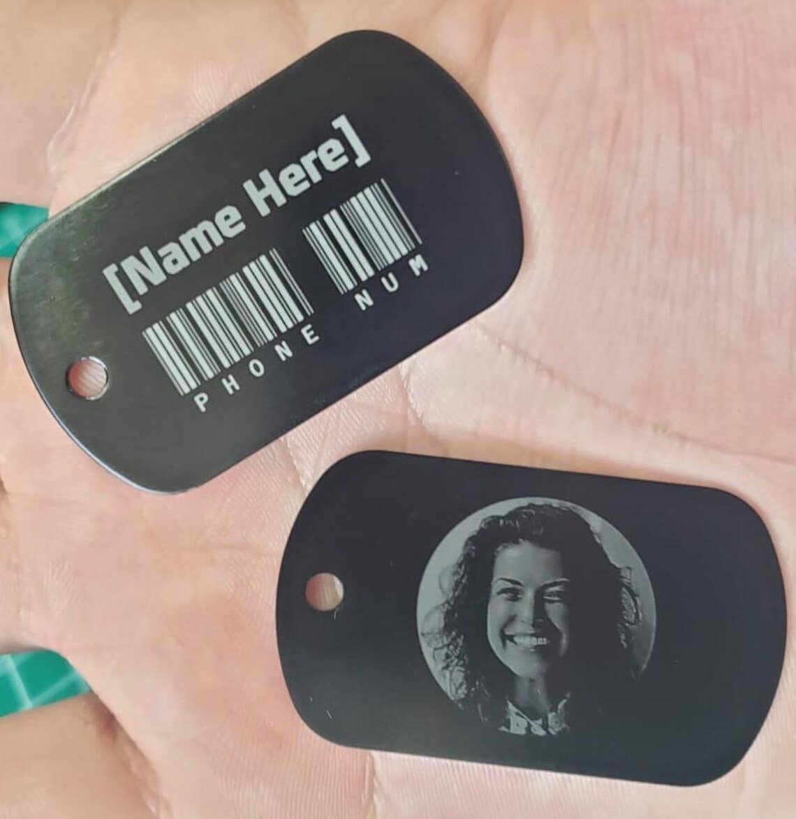 Custom Military Dog Tags, Key Chain, Necklace, Gift, Custom Made, Laser ...