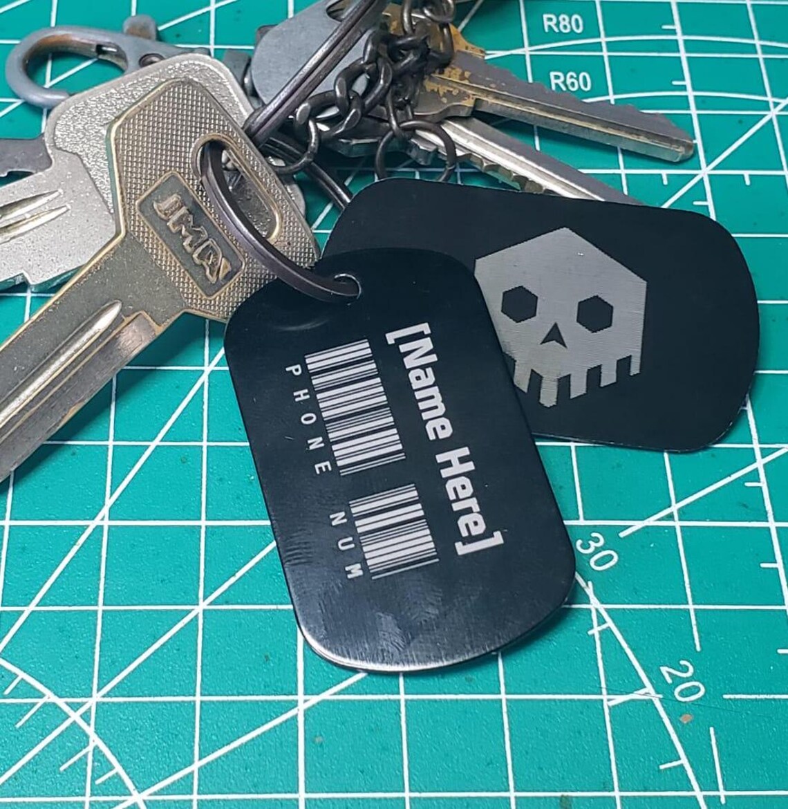 Custom Military Dog Tags, Key Chain, Necklace, Gift, Custom Made, Laser ...