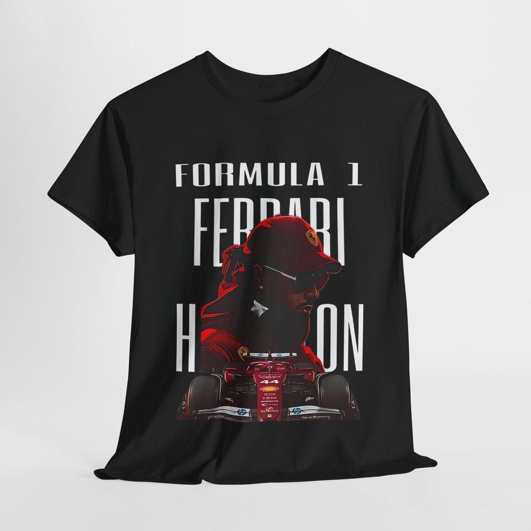 Lewis Hamilton Ferrari F1 T-shirt: Formula 1 Racing Jersey - Etsy