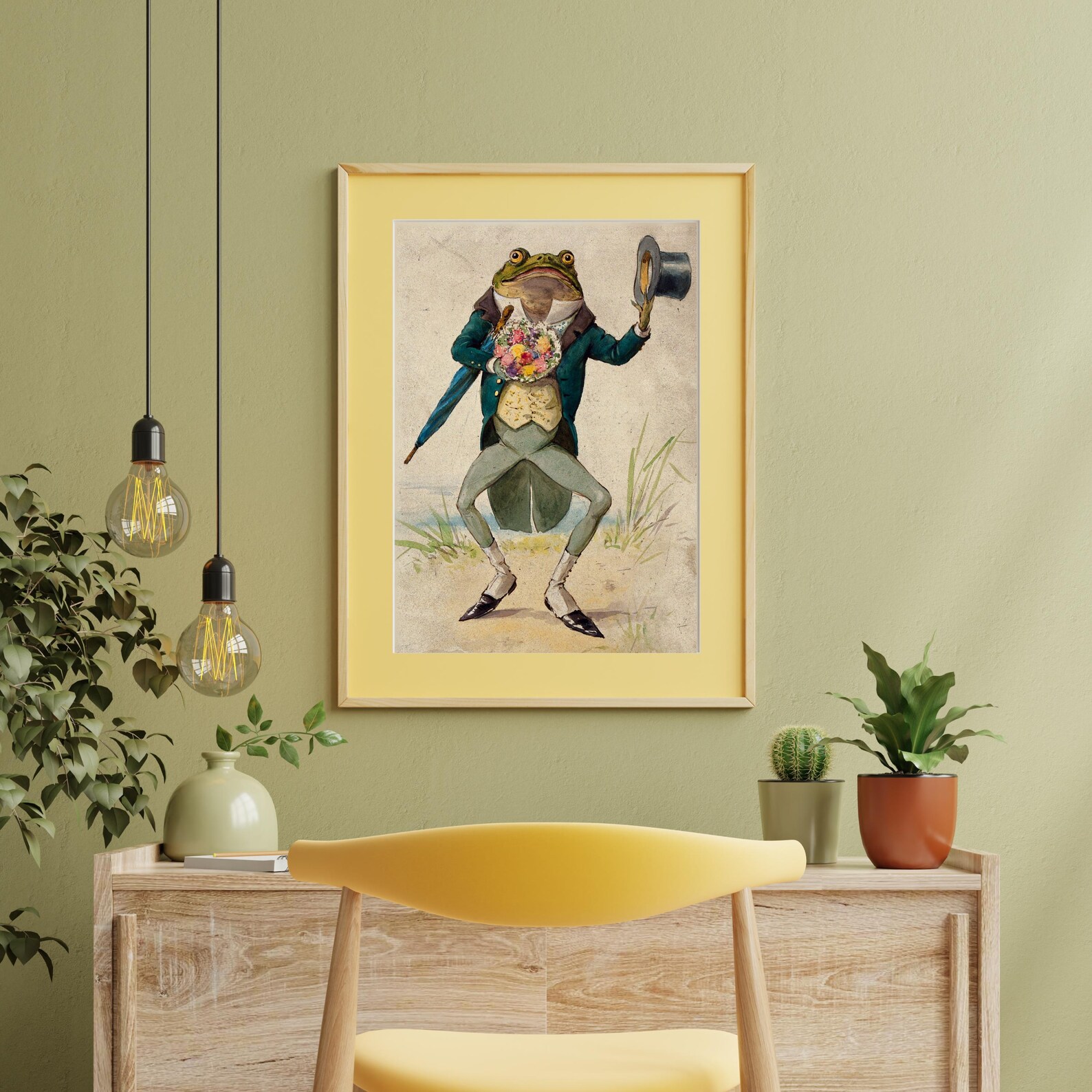 Vintage Gentleman Frog Print: Whimsical Watercolor Art Poster - Etsy