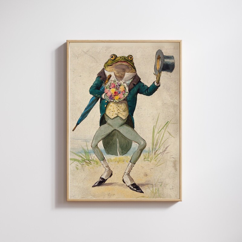 Gentleman Frog - Etsy