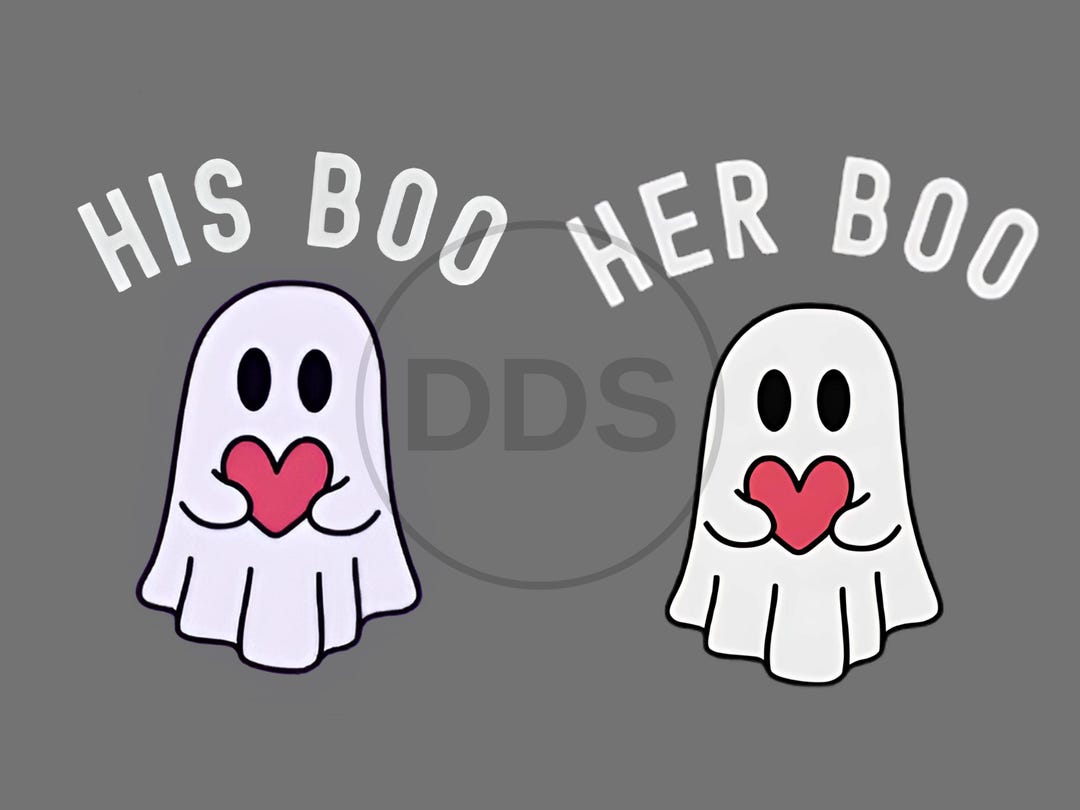 Her Boo His Boo Png, Halloween Boo Couple Png, Funny Halloween Png ...
