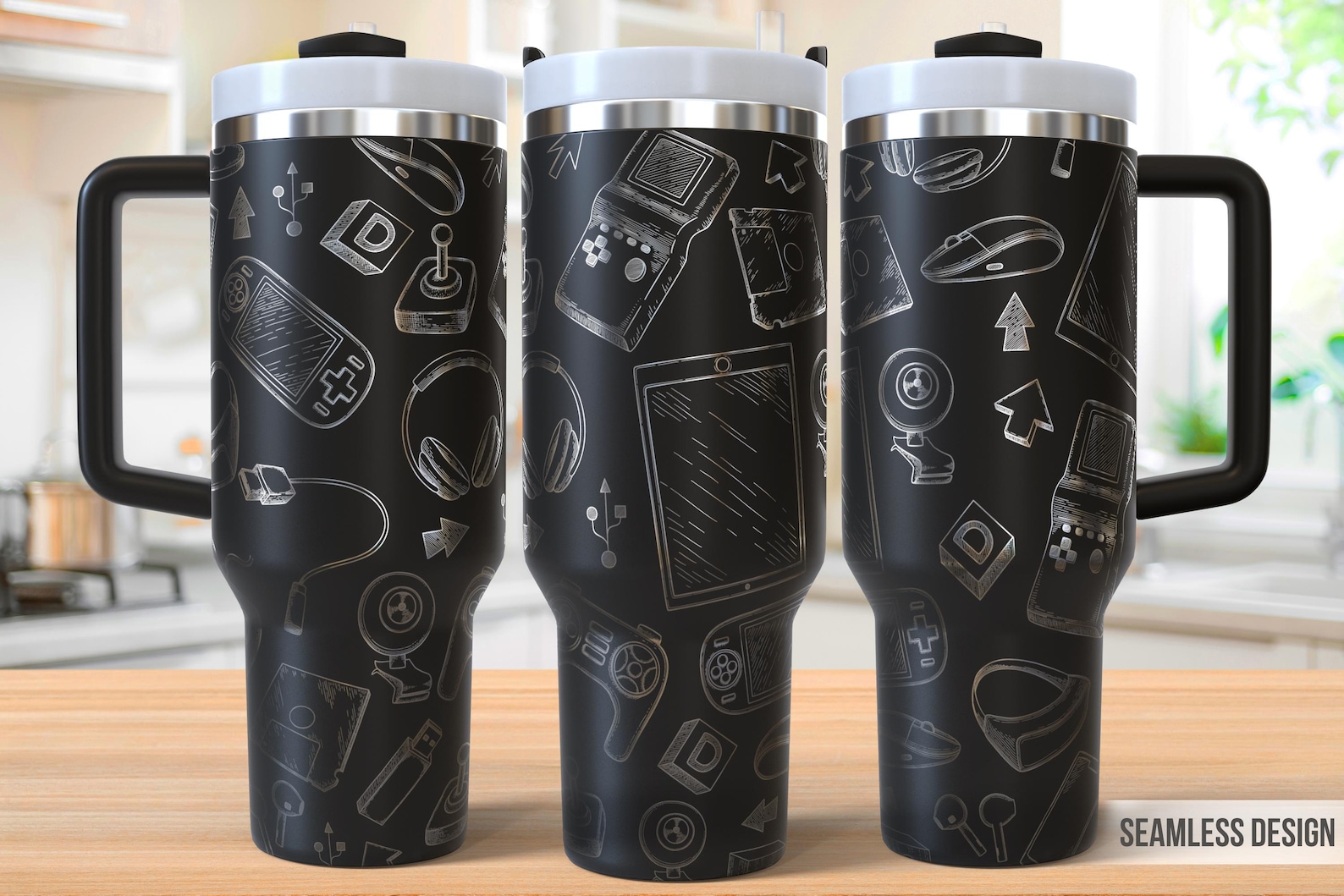 Gamer 40oz Tumbler Laser Engraving Wrap, Gaming Tumbler Laser Svg, 40oz ...