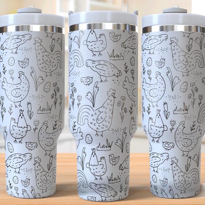 Engraved Chicken Tumblers - Etsy