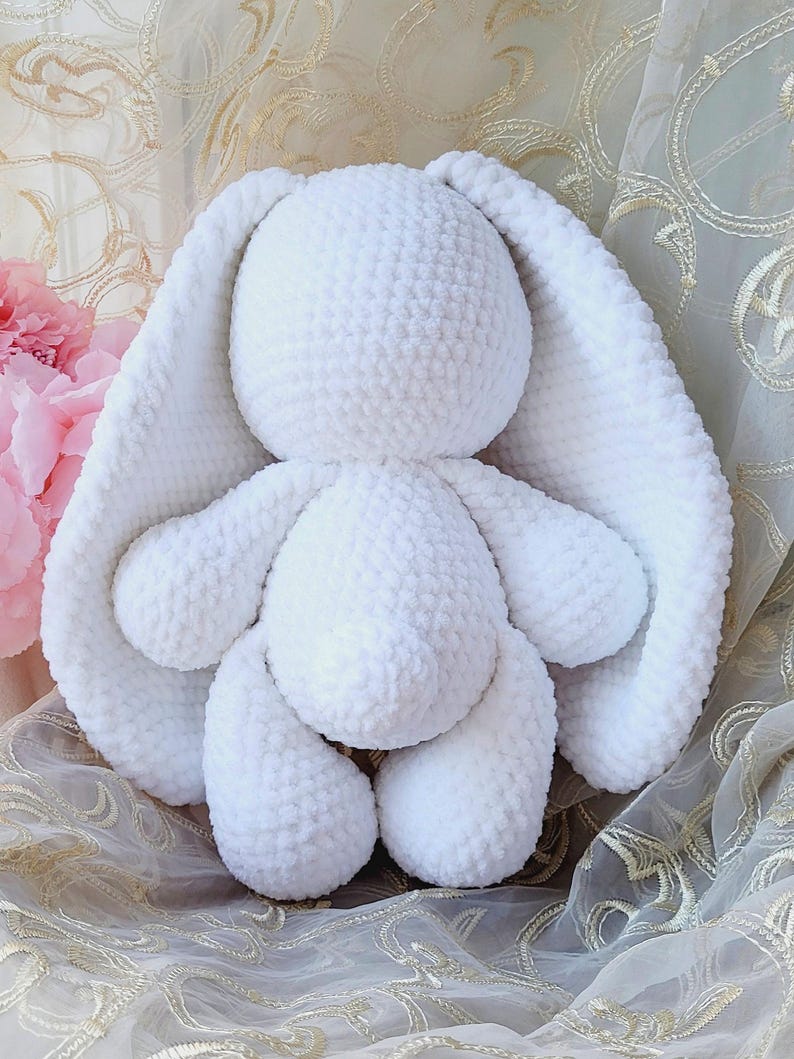 Cute Rabbit Plushie Tutorial Crochet Bunny Plush - Etsy