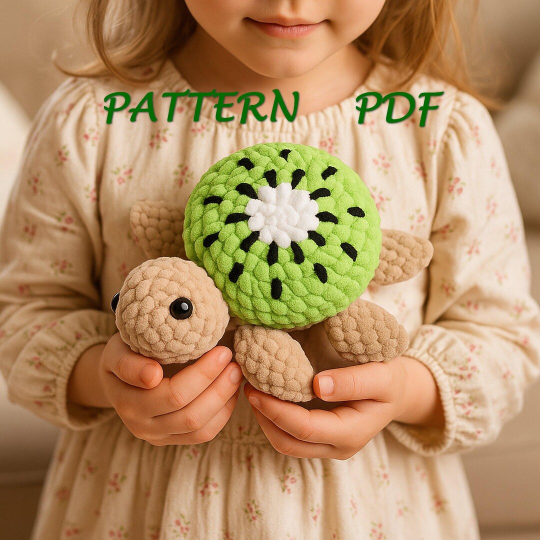 Kiwi Turtle Crochet Pattern PDF – Turtle Stuffies – Sea Turtle ...
