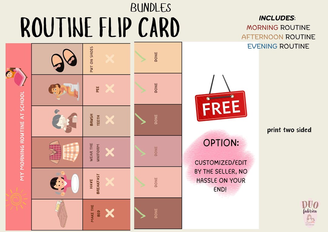 Educational Digital Flip Cards for KIDS | GIRLS | Printable Learning ...