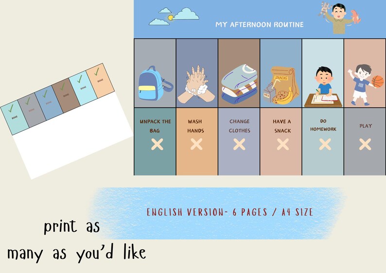 Educational Digital Flip Cards for Kids| Boy | Printable Learning Tools ...