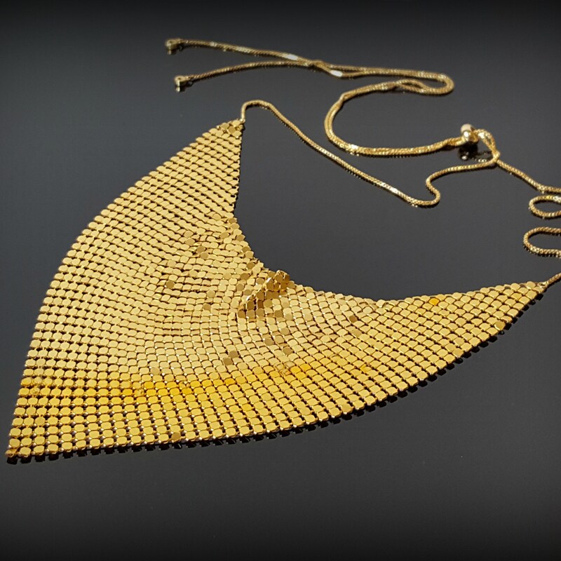 Gold Bib Necklace - Etsy