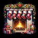 Christmas Clipart Bundle Santa Claus Snowman DIY Craft Christmas Trees ...