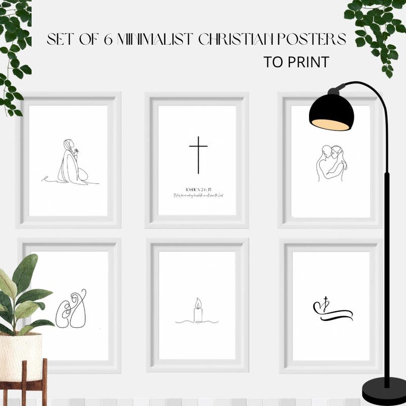 Christian Line Art - Etsy