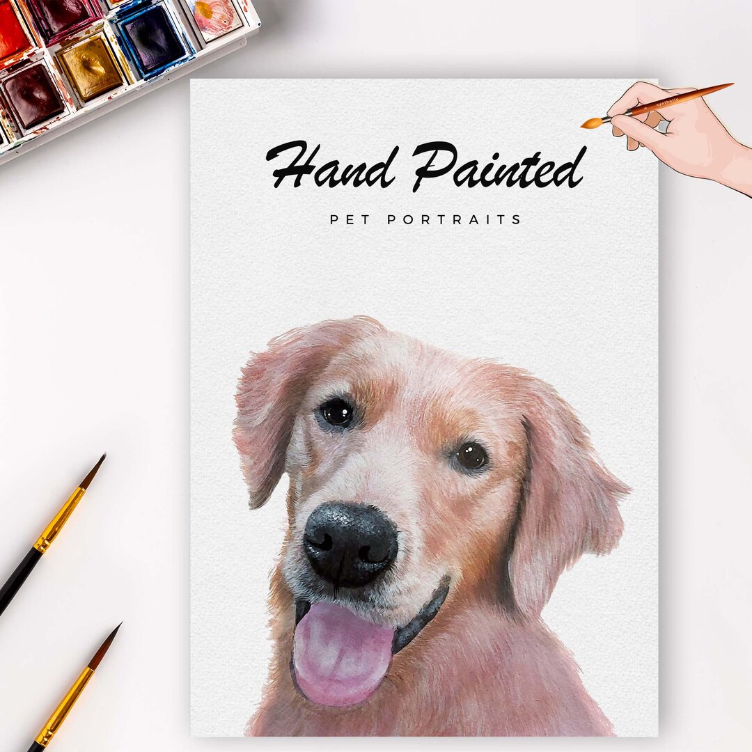 Tailor-made Dog Painting From Photo, Unique Hand Made Acrylic Cat ...