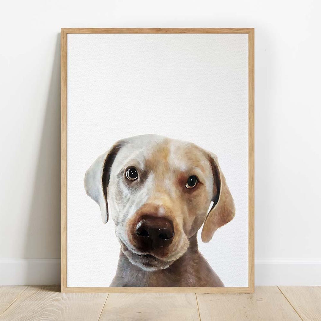 Bespoke Drawing From Dog Photo, 100% Acrylic Hand Drawn Pet ...