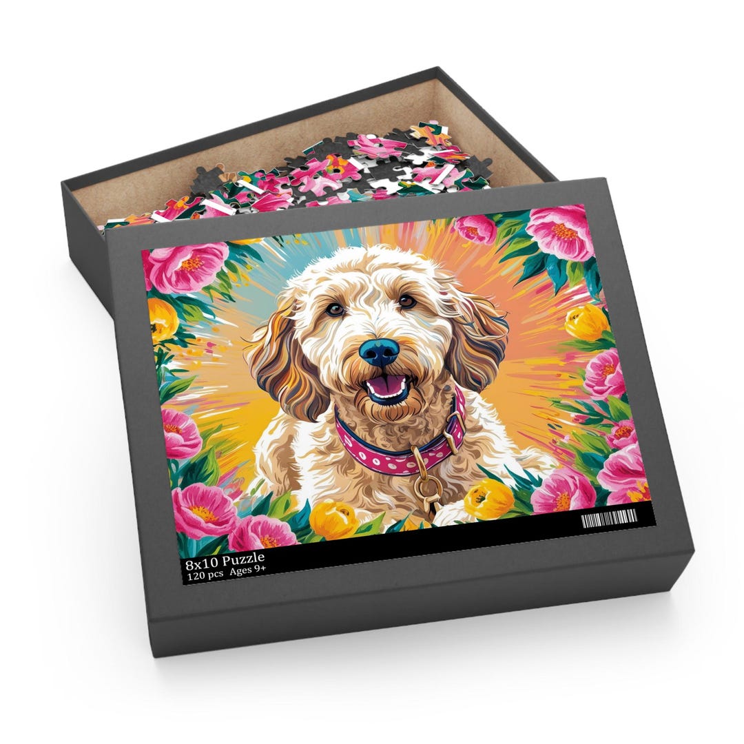 Colorful Labradoodle Dog Puzzle for Adults, Jigsaw Puzzle Gift for Dog ...