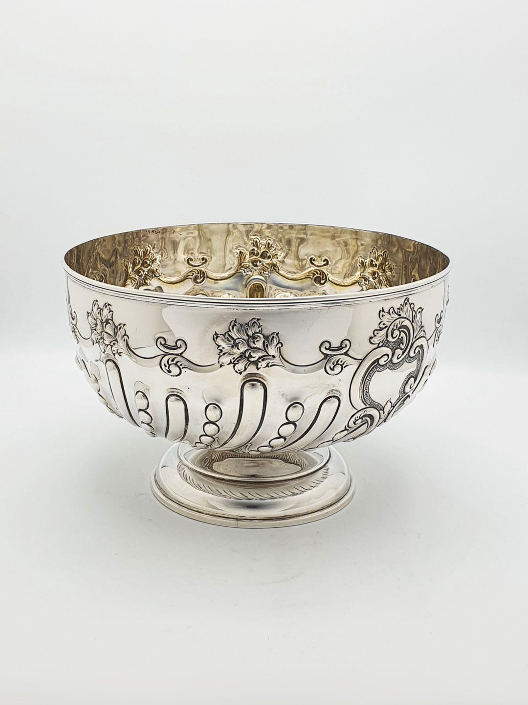 Lovely Large Victorian Silver Punch Bowl - London 1896 - Etsy