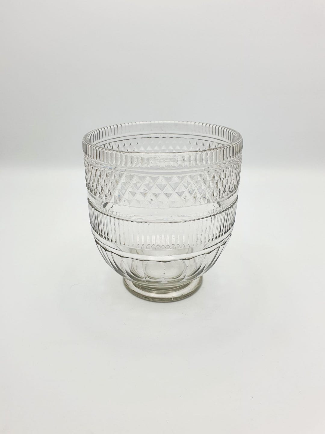 Large Antique Georgian Cut Glass Tea Mixing Bowl – Circa 1800 – Early ...