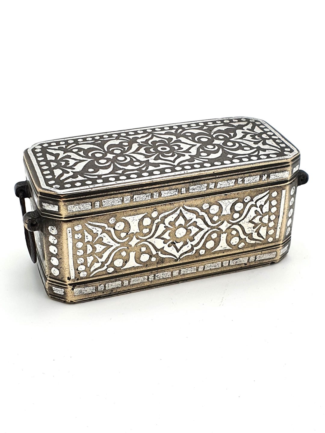 Antique Filipino Betel Nut Box - Brass Southeast Asian Trinket Box C ...