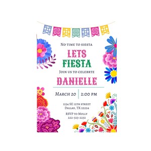 Fiesta Birthday Invitation - Etsy