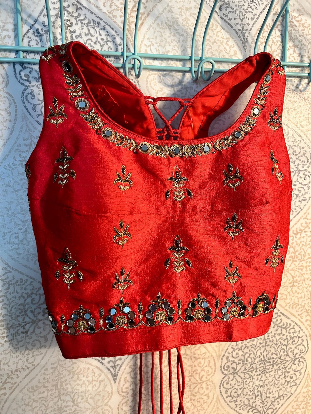 Handmade Embellished Corset Top Built in Bra Cups Unique Find Halloween ...