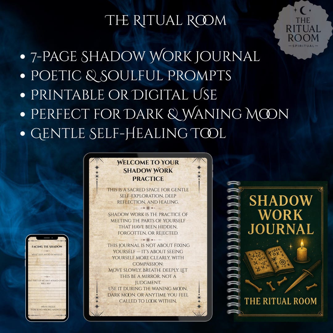 Shadow Work Journal PDF | Printable Self-healing Prompts | Dark Moon ...