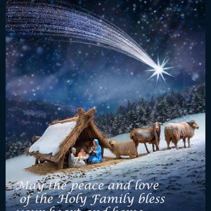 Nativity Scene, Snow, Christmas - Etsy