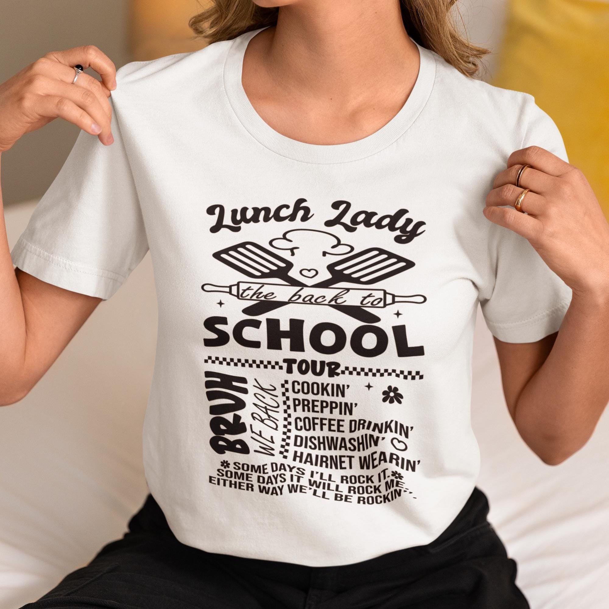 Lunch Lady SVG PNG: Funny Cafeteria Staff Shirt Design (digital ...