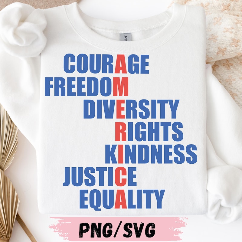 American Word Flag - Etsy