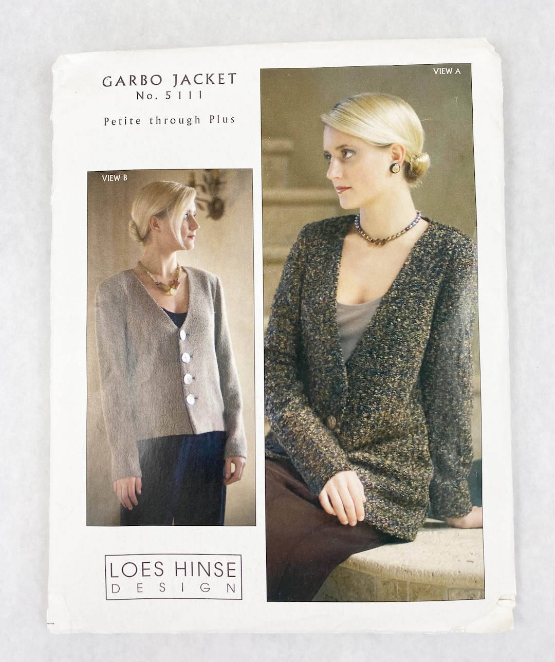 Loes Hinse Pattern #5111 Garbo Jacket – Cut to XXL, XXS–XXL, Designer ...