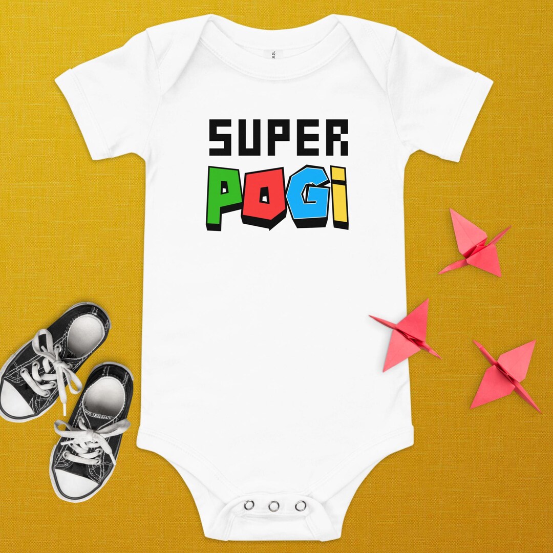 Super Pogi Filipino Baby Bodysuit: Mario Theme - Etsy