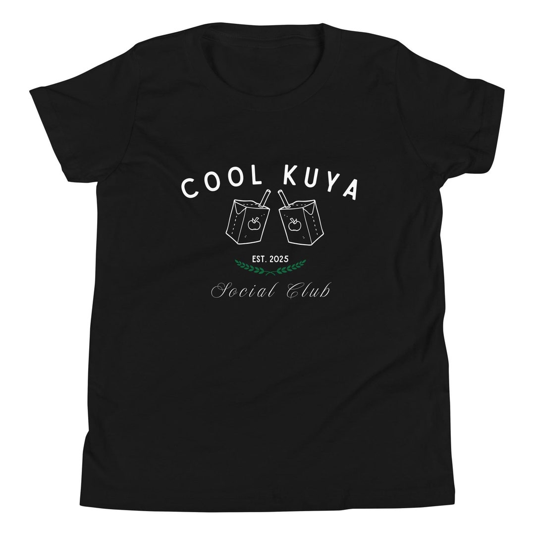 Cool Kuya Social Club Shirt for Kids Filipino Pride Graphic Tee Big ...