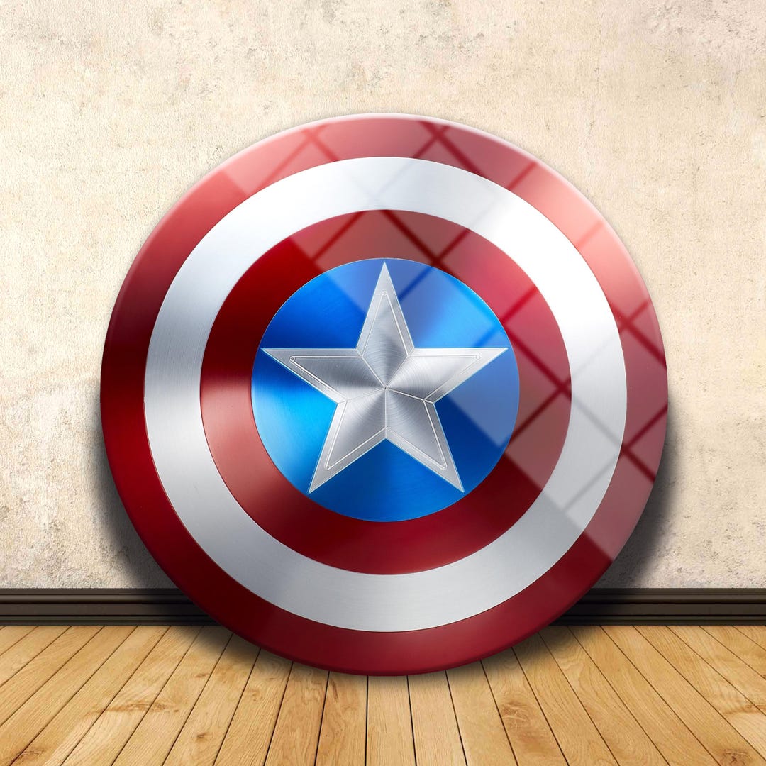 Captain America Wall Art, Tempered Glass Wall Art, Decorative Wall ...