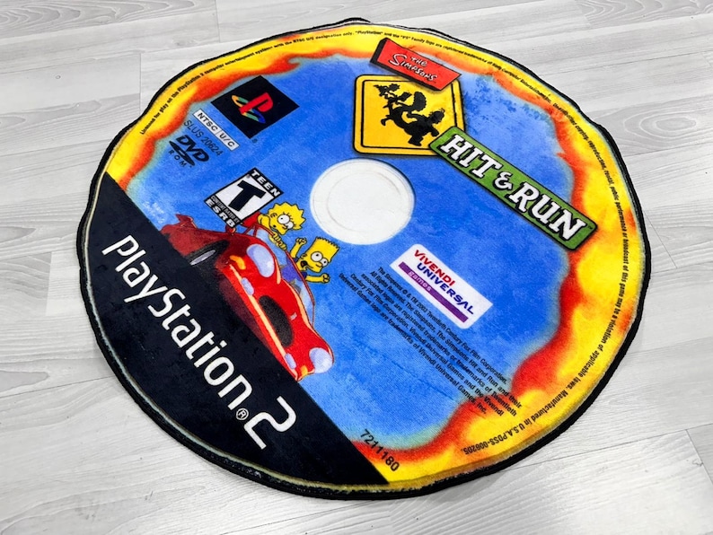 Your Custom CD, Custom CD Rug, Video Game, CD Record, Hit Run, Gaming ...