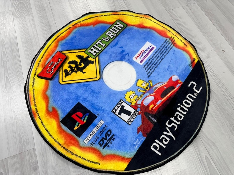 Your Custom CD, Custom CD Rug, Video Game, CD Record, Hit Run, Gaming ...