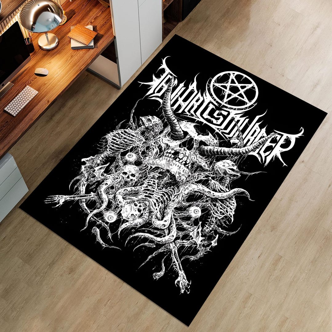 Pentagram Rug,devil Rug,satanic Rug,demon Rug,gothic Rug,horror Art Rug ...
