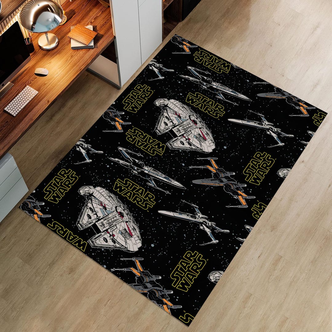 Millennium Falcon Rug, Sci-fi Movie Rug, Star Wars Rug, Fantastic Rug ...
