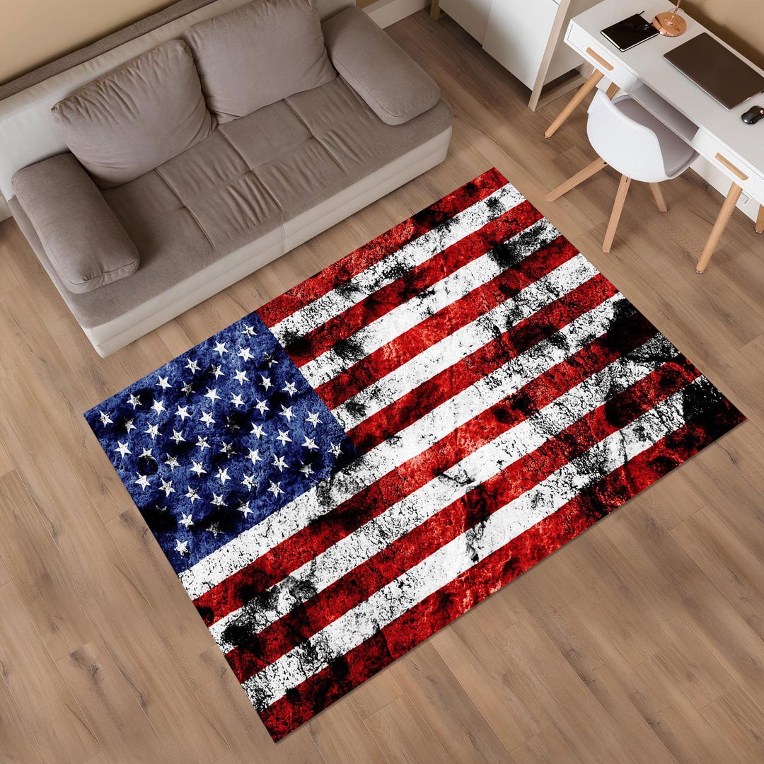America Flag Rug, American Decor, Flag Rug,colorful Rug,country Rug ...
