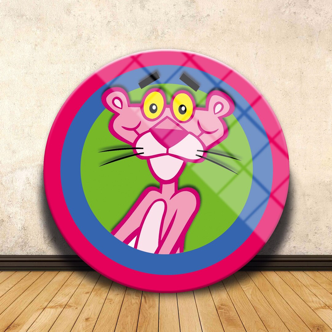 Pink Panther Graffiti,pink Panther Tempered Glass Printing Wall Art ...