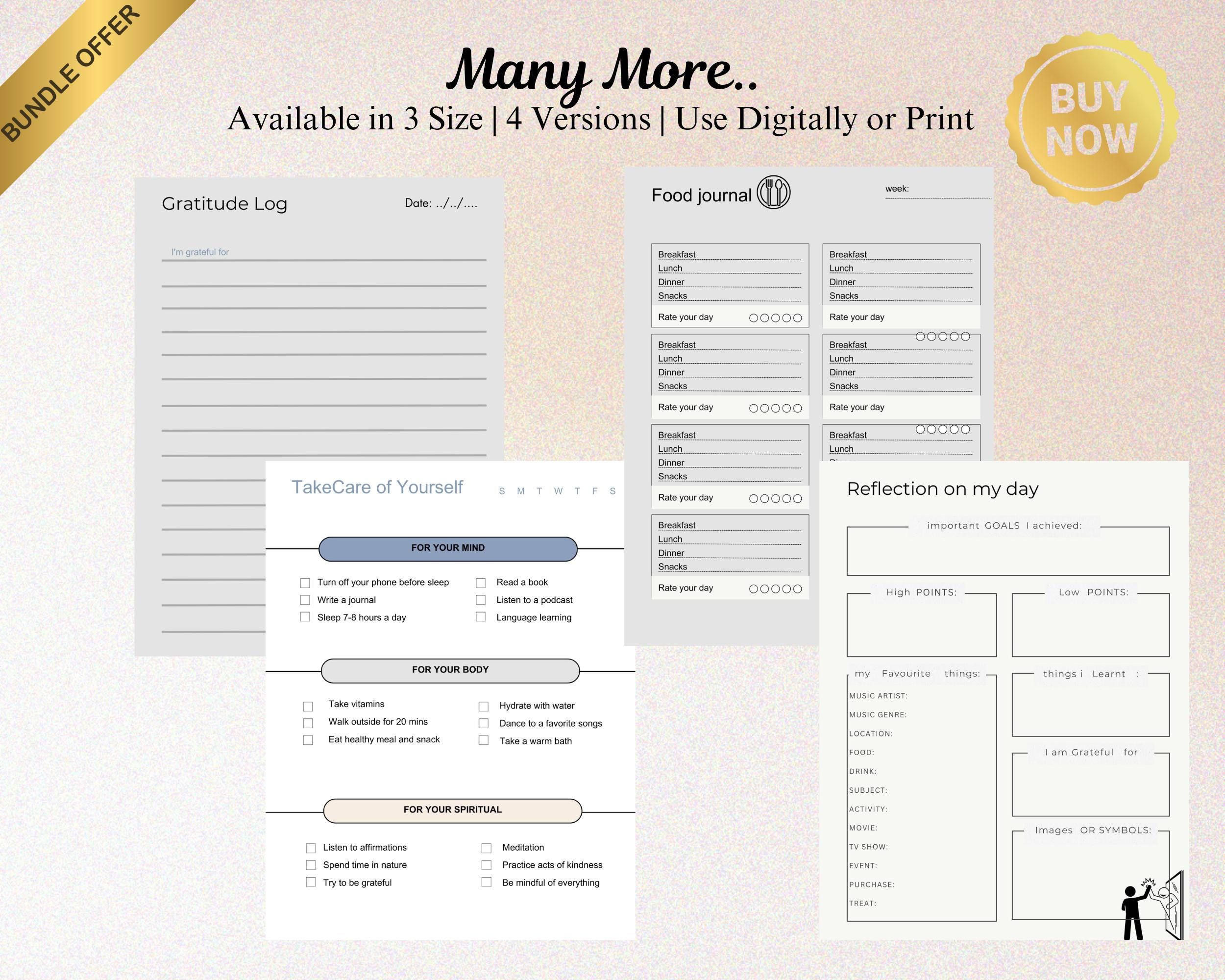 The Ultimate Daily Digital Journal: Affirmations, Reflection, and Habit ...