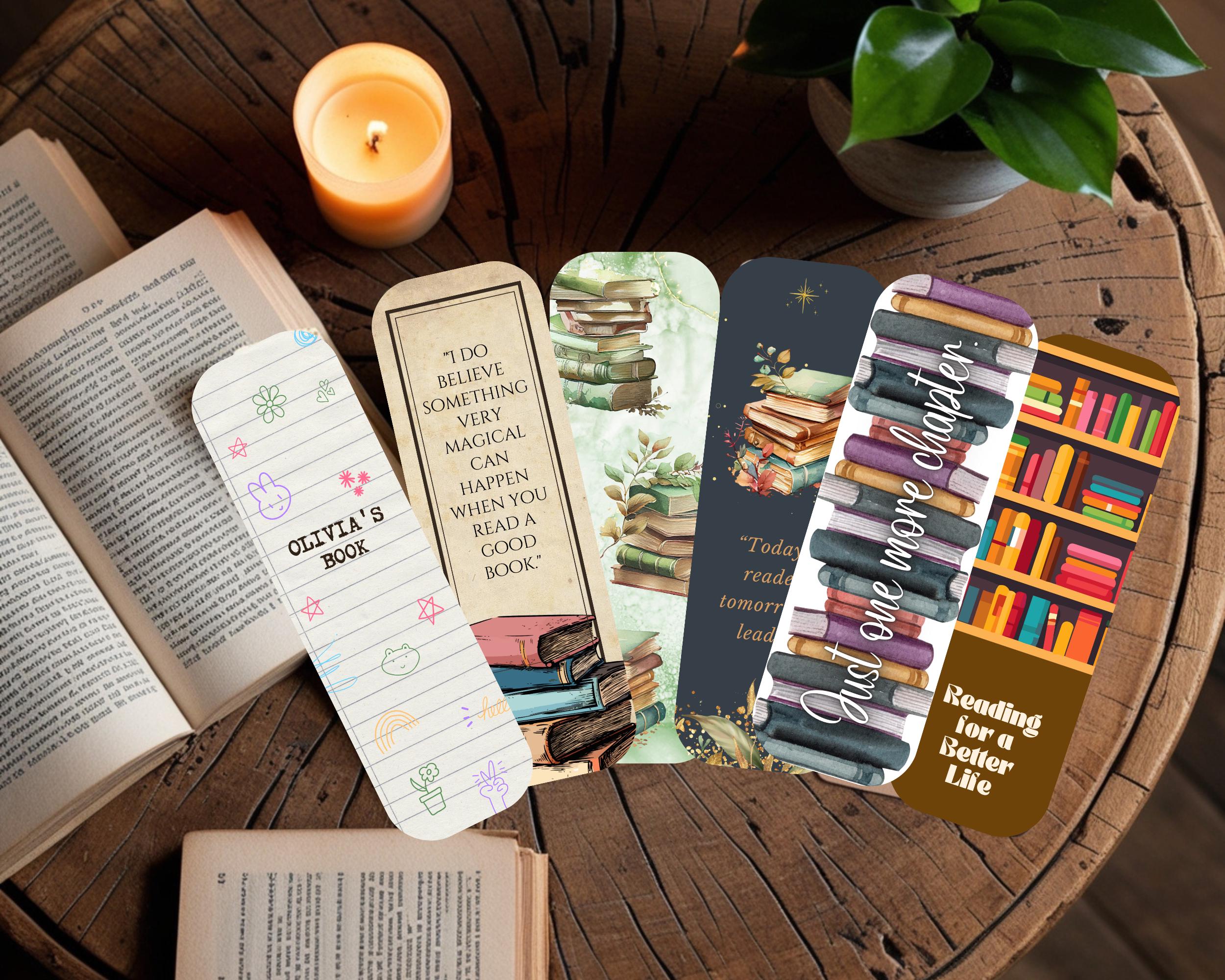Printable Book Tracker Bookmark Set: Reading Log (digital Download) - Etsy
