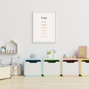 Affirmations for Kids Poster Set of 3: Motivational Classroom Prints ...