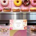 Editable Donut Business Card Template: QR Code Canva Design (instant ...