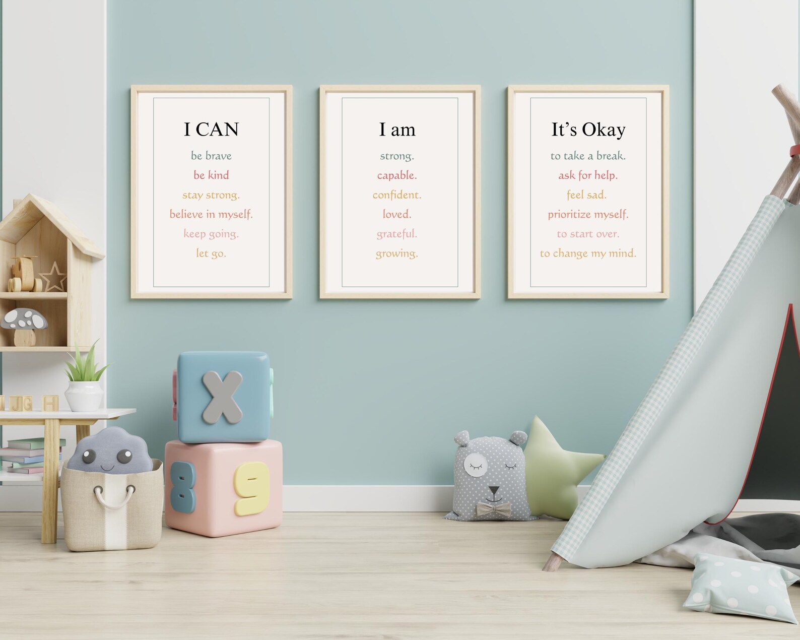 Affirmations for Kids Poster Set of 3 | Classroom Posters | Homeschool ...