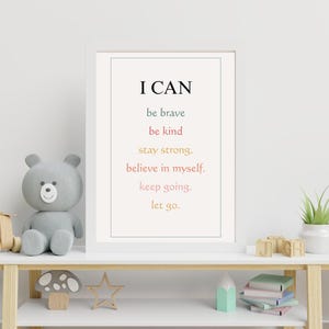 Affirmations for Kids Poster Set of 3: Motivational Classroom Prints ...