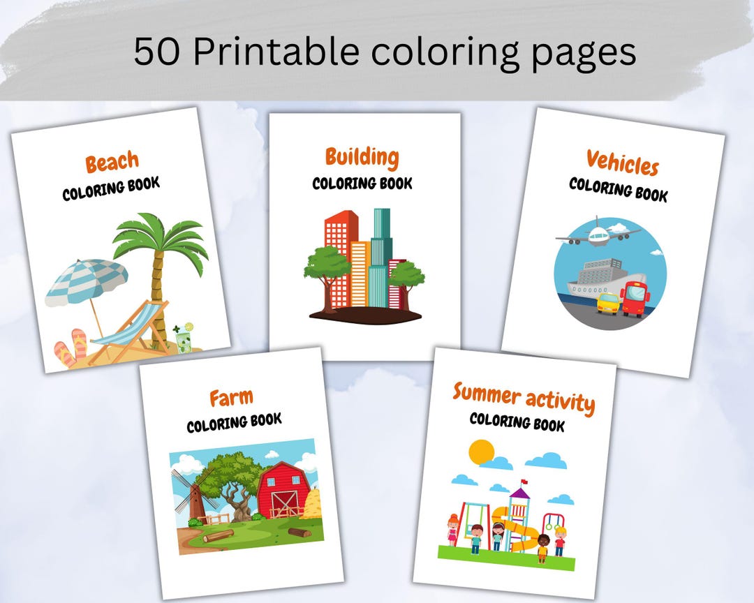 50 Fun Coloring Pages for Toddlers | Printable PDF | Fun & Educational ...