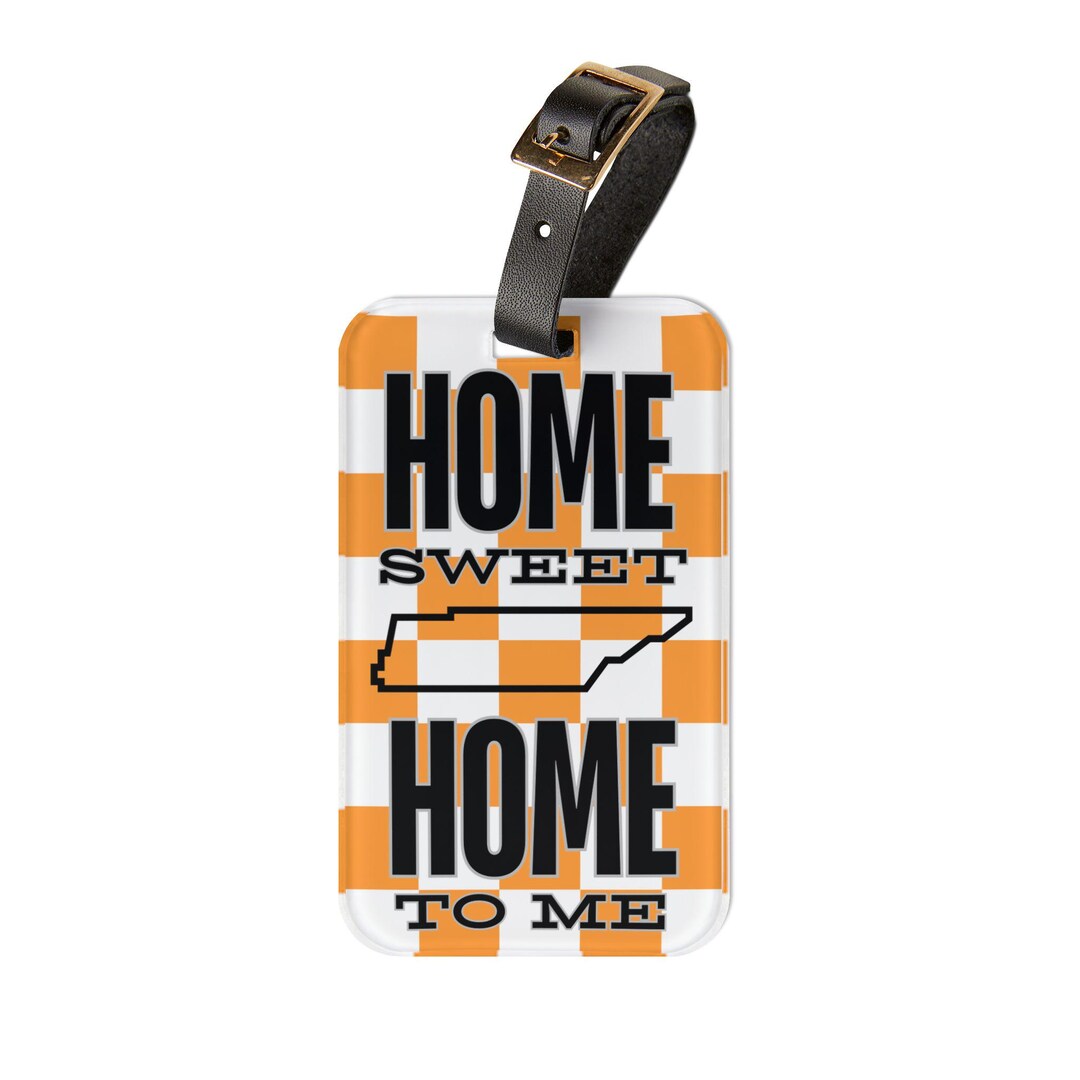 Tennessee Spirit Luggage Tag - Acrylic ID, Business Card Slot, Leather ...