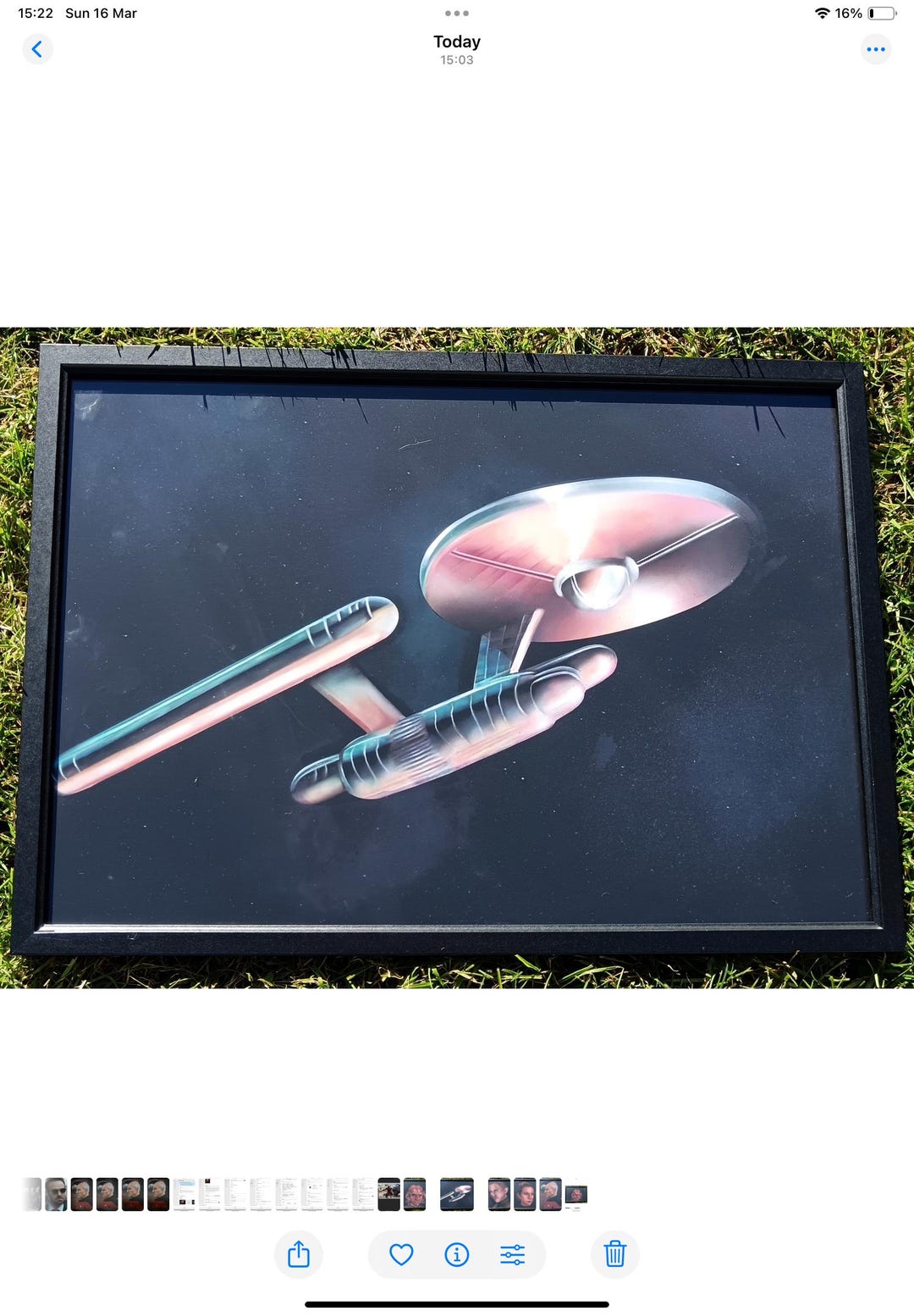 Star Trek USS Enterprise, Digital Drawing, Sci-fi Decor, Concept Art ...