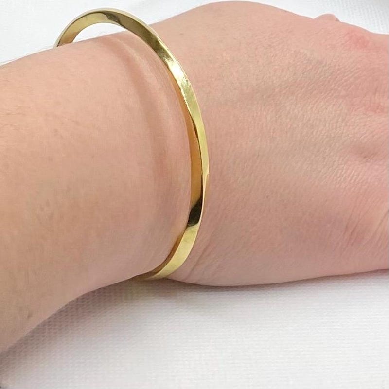 Solid Brass Bracelet - Etsy
